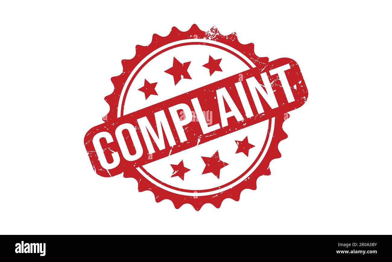 Complaint Rubber Grunge Stamp Seal Stock Vector Stock Vector Image ...
