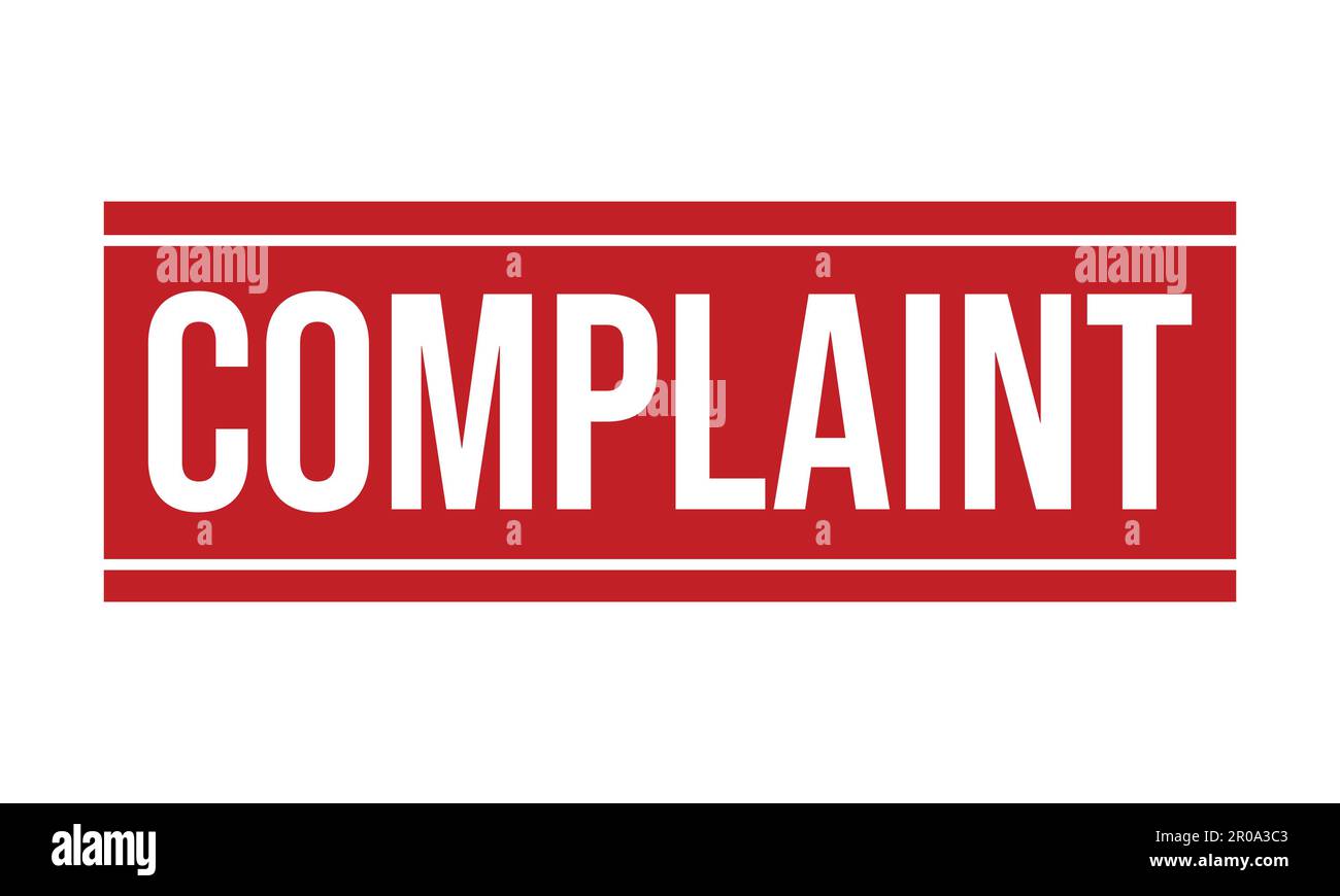 Complaint Rubber Grunge Stamp Seal Stock Vector Stock Vector Image ...