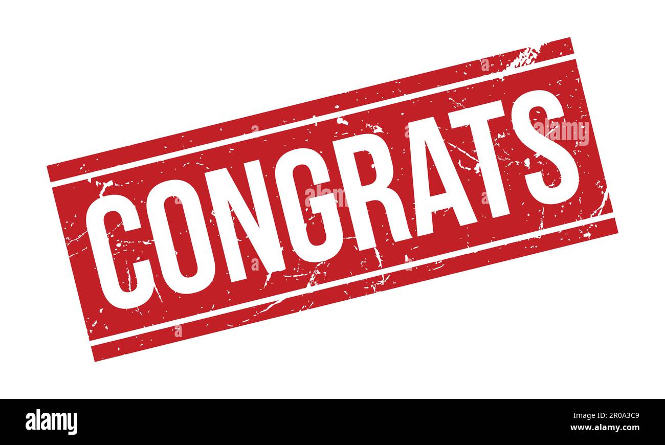 Congrats rubber stamp hi-res stock photography and images - Alamy