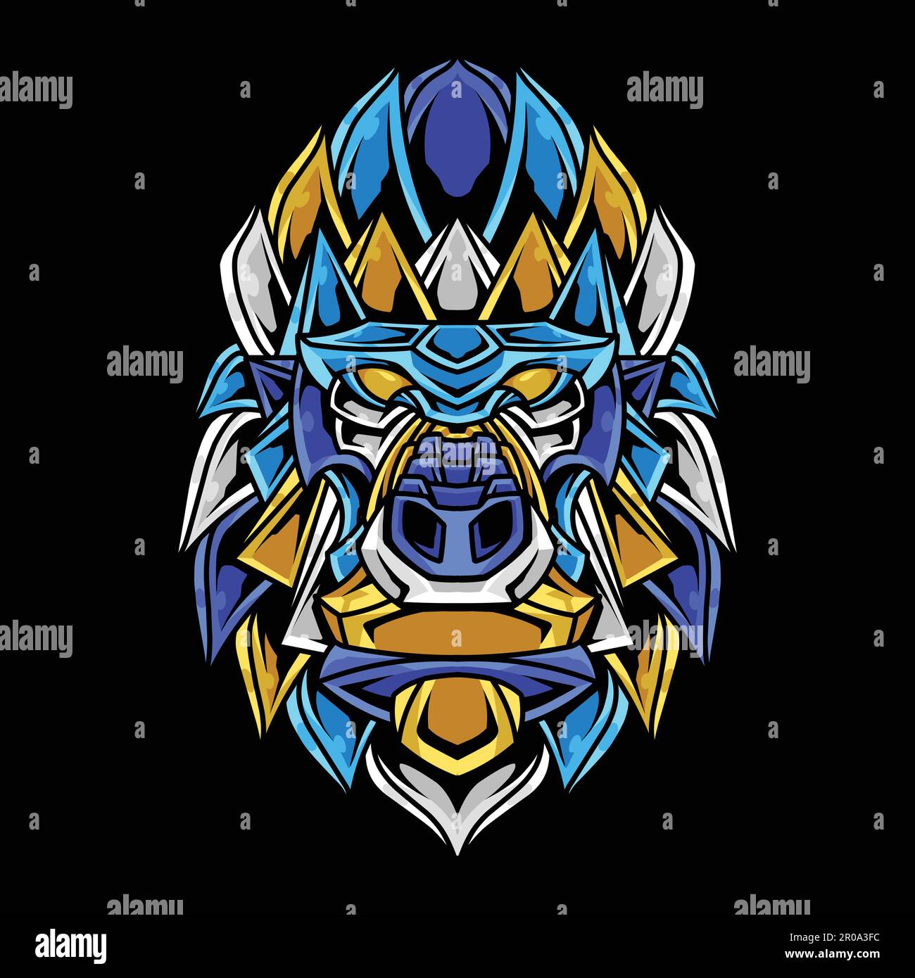 Gorilla vector illustration logo Stock Vector Image & Art - Alamy