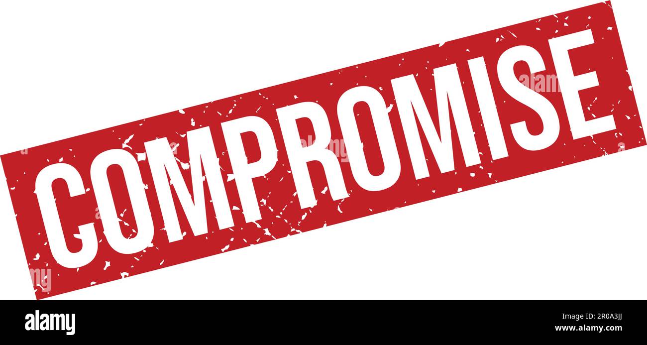 Compromise Rubber Stamp. Compromise Rubber Grunge Stamp Seal Vector ...