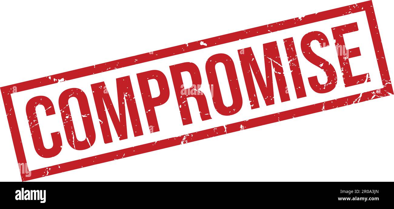 Compromise Rubber Stamp. Compromise Rubber Grunge Stamp Seal Vector ...