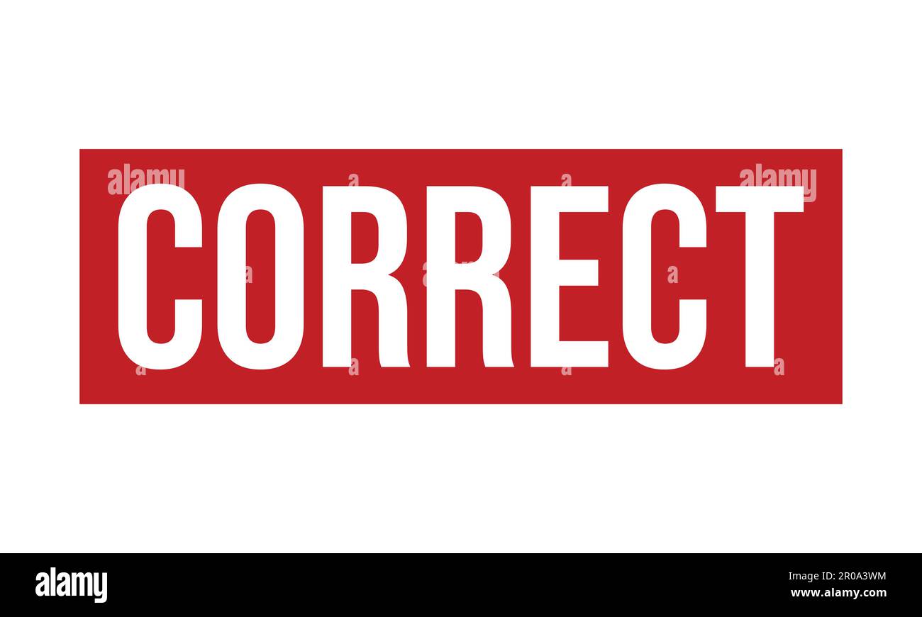 Correct Rubber Stamp. Correct Rubber Grunge Stamp Seal Vector ...