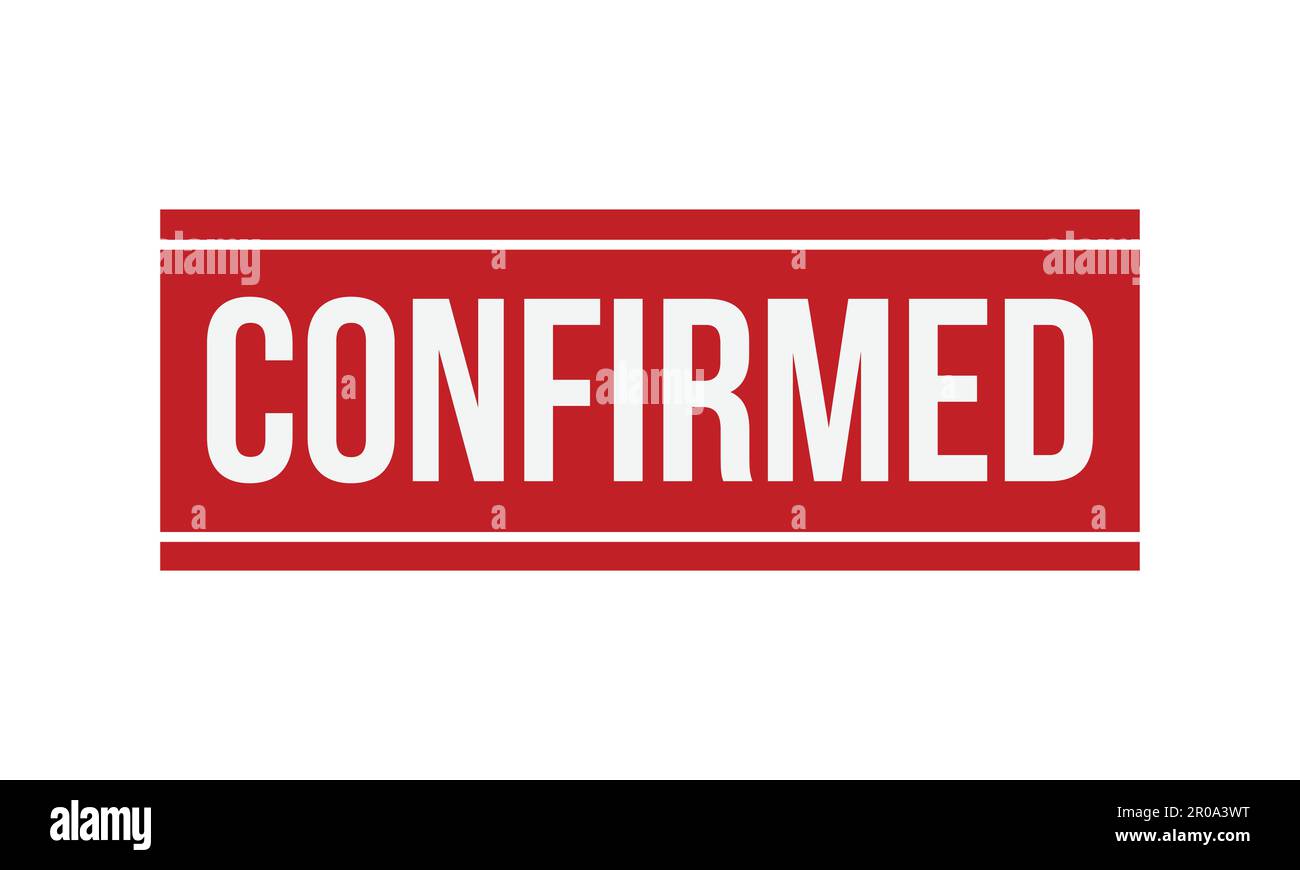 Confirmed Rubber Stamp. Red Confirmed Rubber Grunge Stamp Seal Vector ...