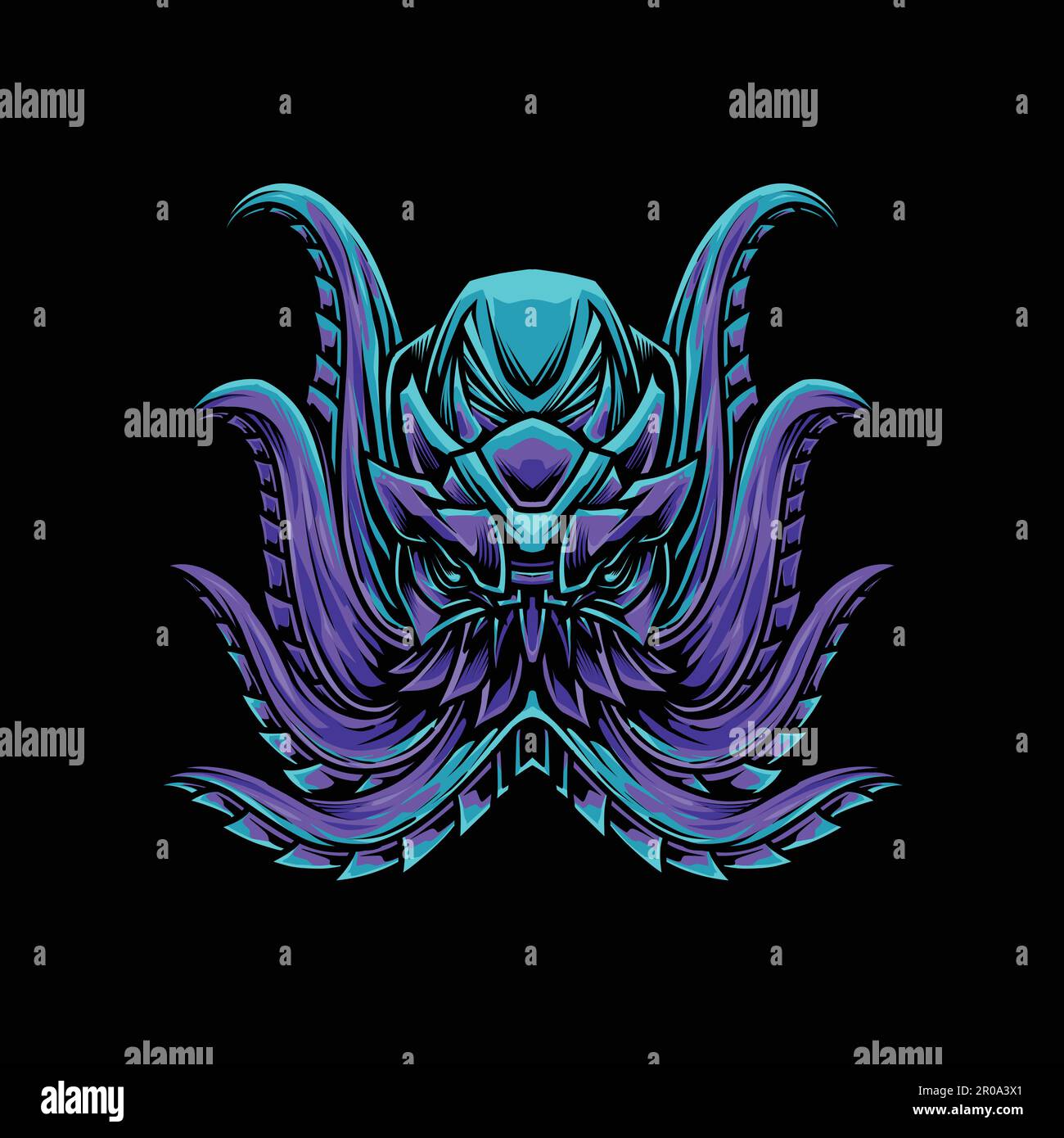 monster octopus vector illustration Stock Vector Image & Art - Alamy