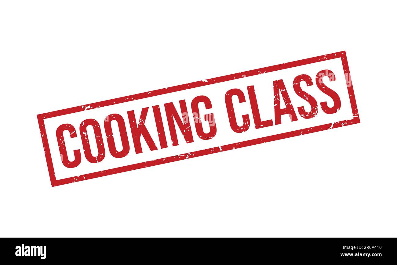 Cooking Class Rubber Grunge Stamp Seal Vector Illustration Stock Vector ...