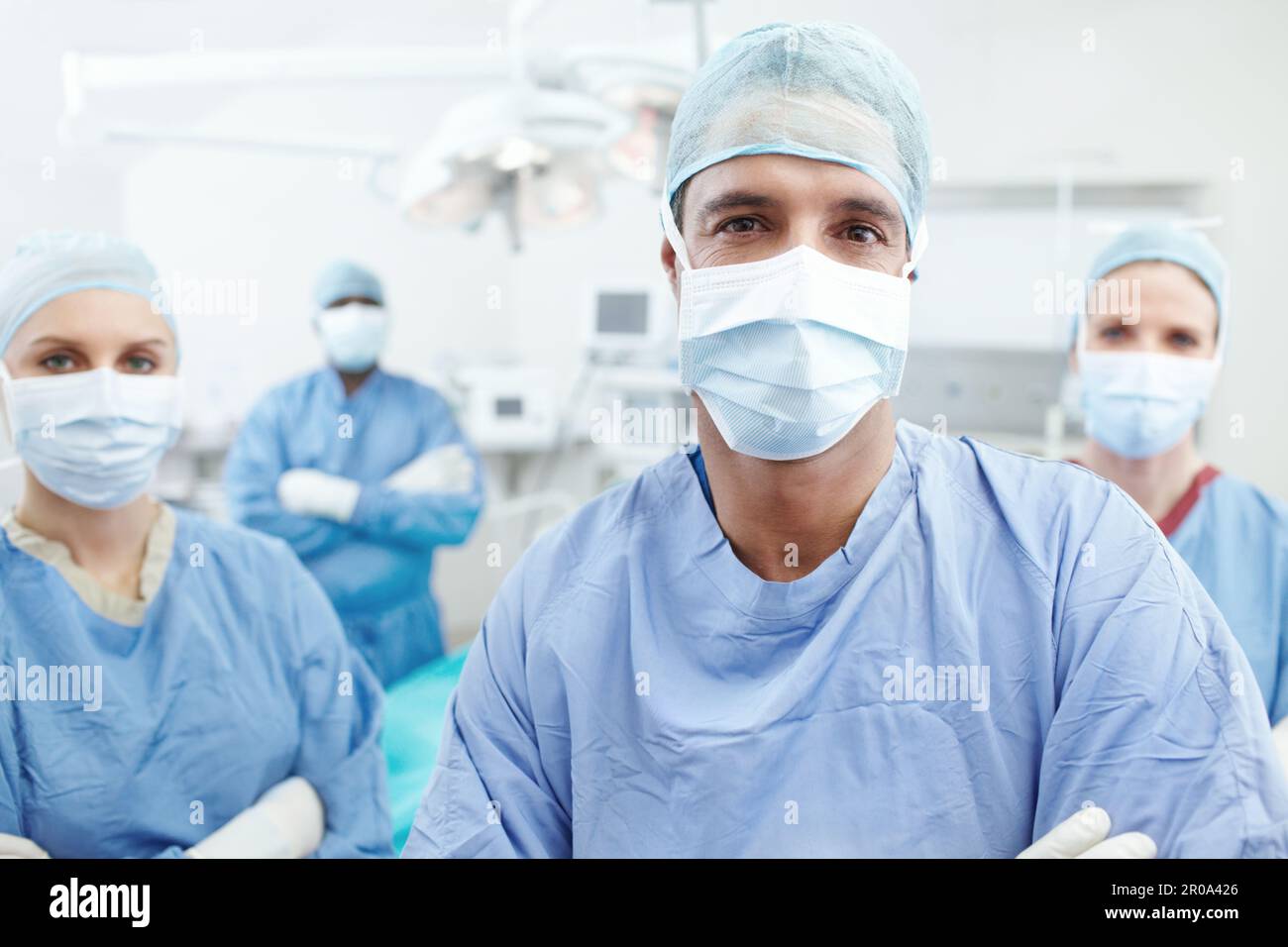 Put yourself in trustworthy hands. Portrait of a medical team of ...