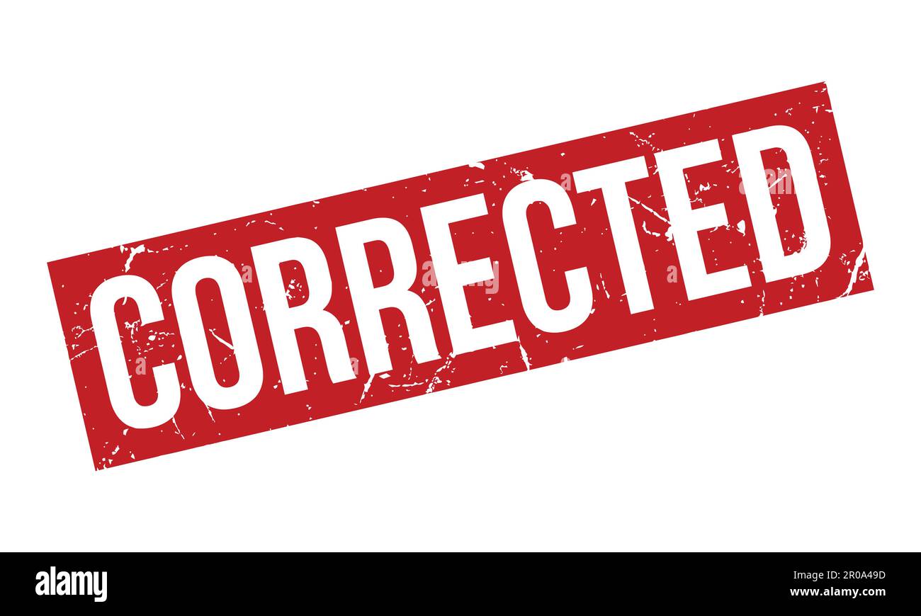 Corrected stamp hi-res stock photography and images - Alamy