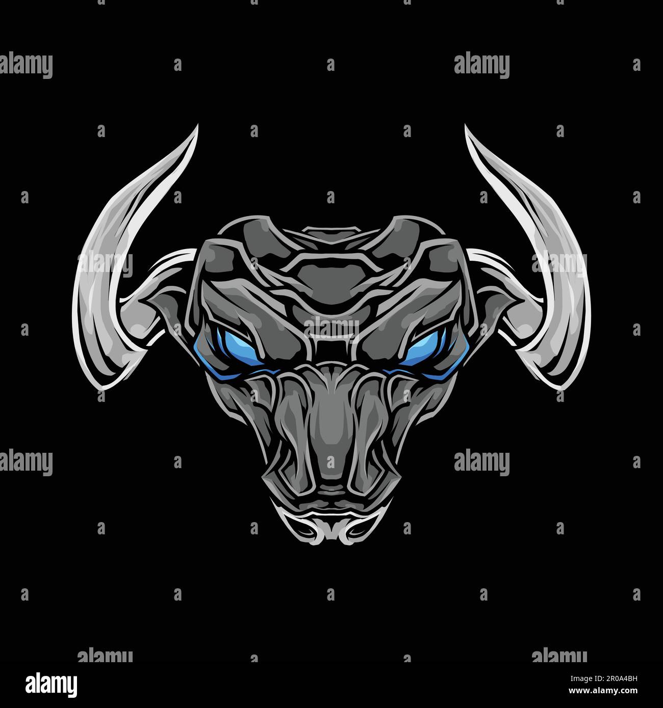 bull bison vector illustration Stock Vector Image & Art - Alamy