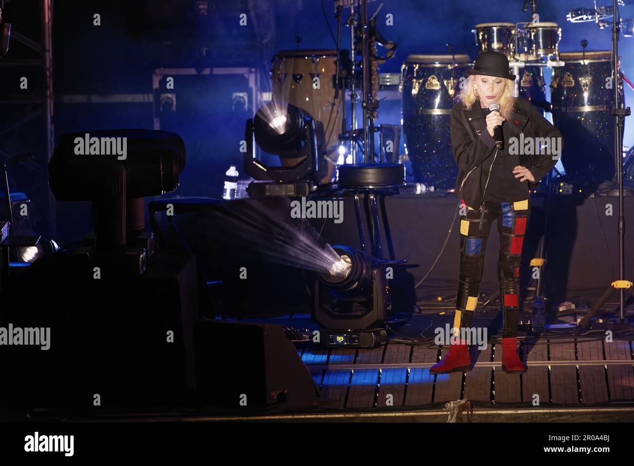 Agde, France. 28th July, 2021. Veronique Sanson performed in concert on ...