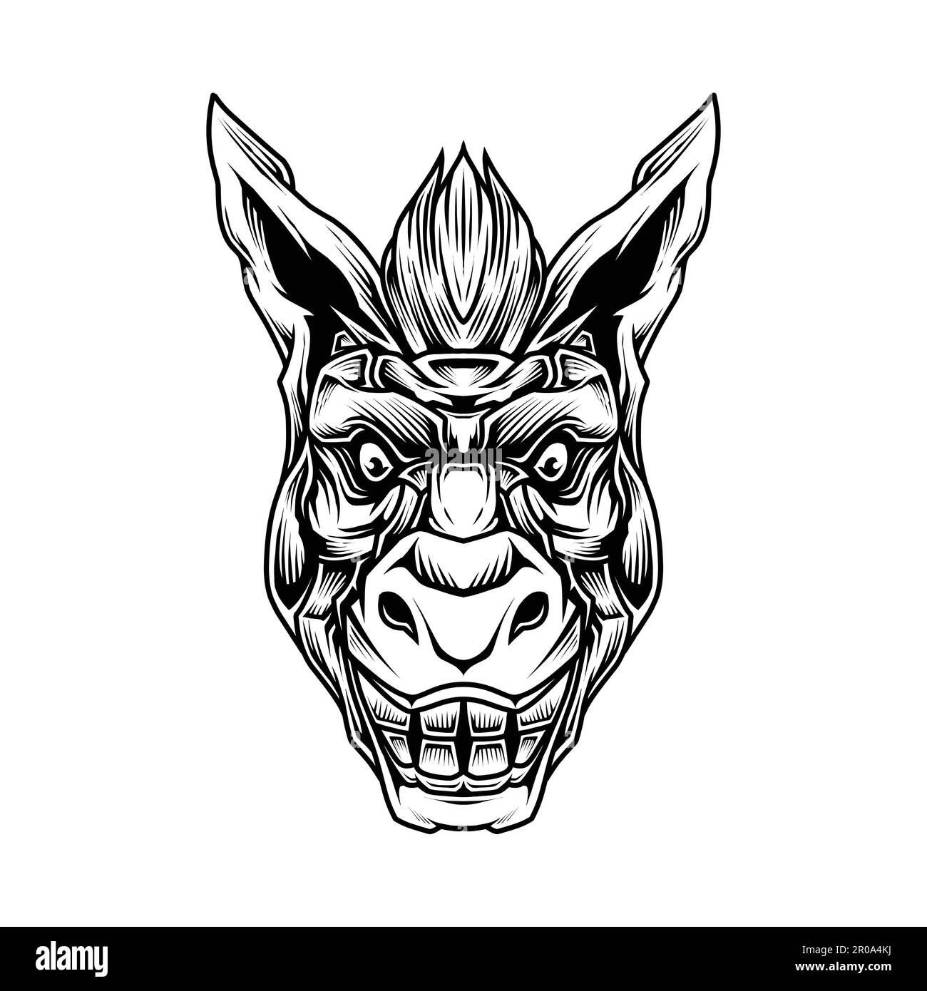 Vector donkey icon cute Stock Vector Images - Alamy