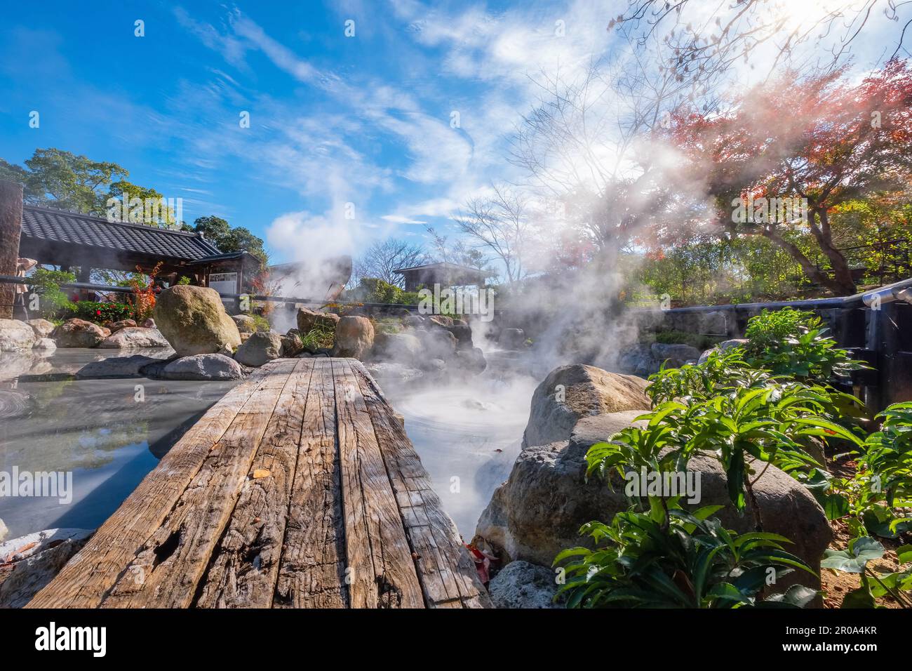 Beppu, Japan - Nov 25 2022: Oniishibozu Jigoku hot spring in Beppu ...