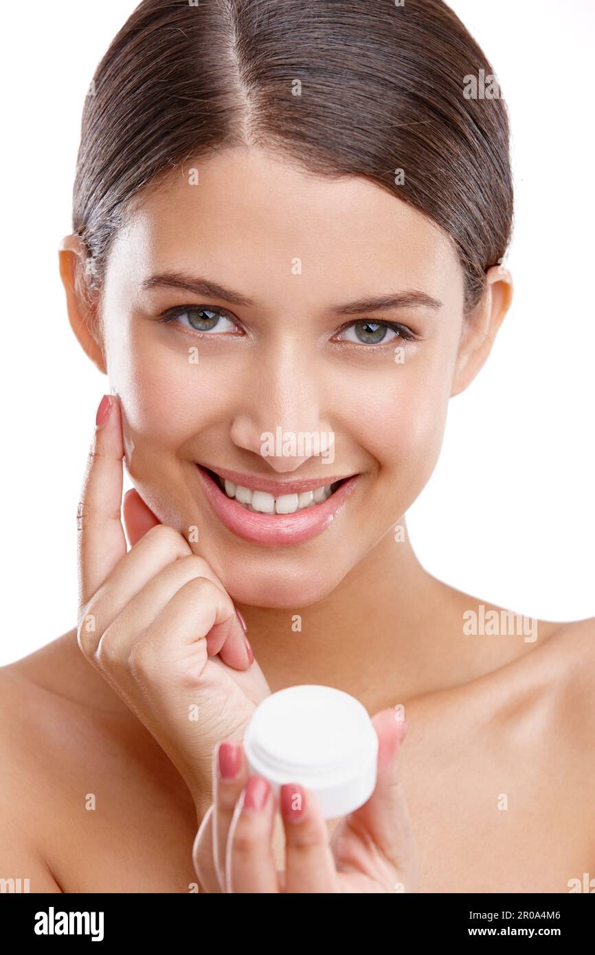 Beautiful and healthy skin starts here. Studio portrait of a beautiful ...