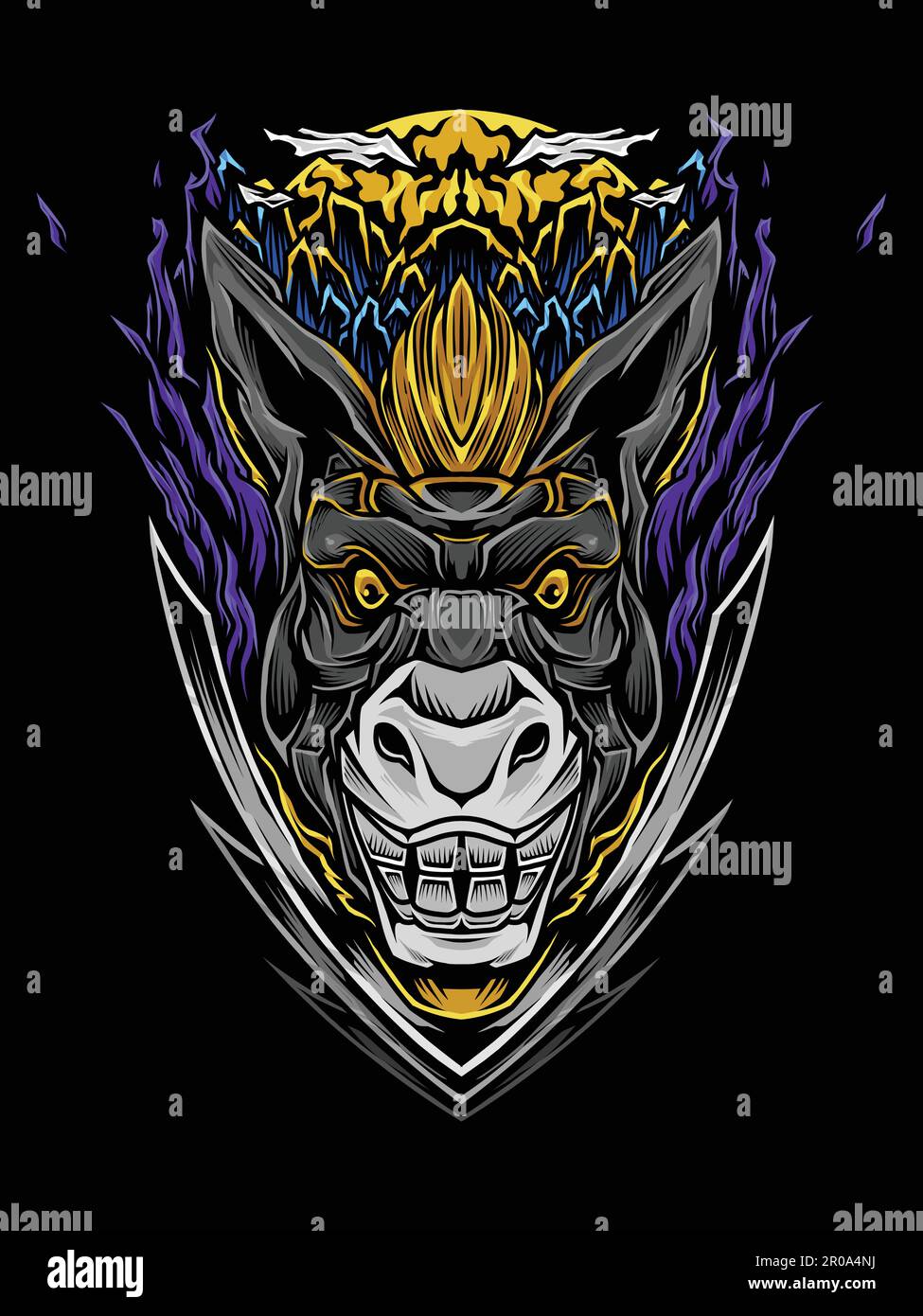 donkey vector illustration Stock Vector Image & Art - Alamy