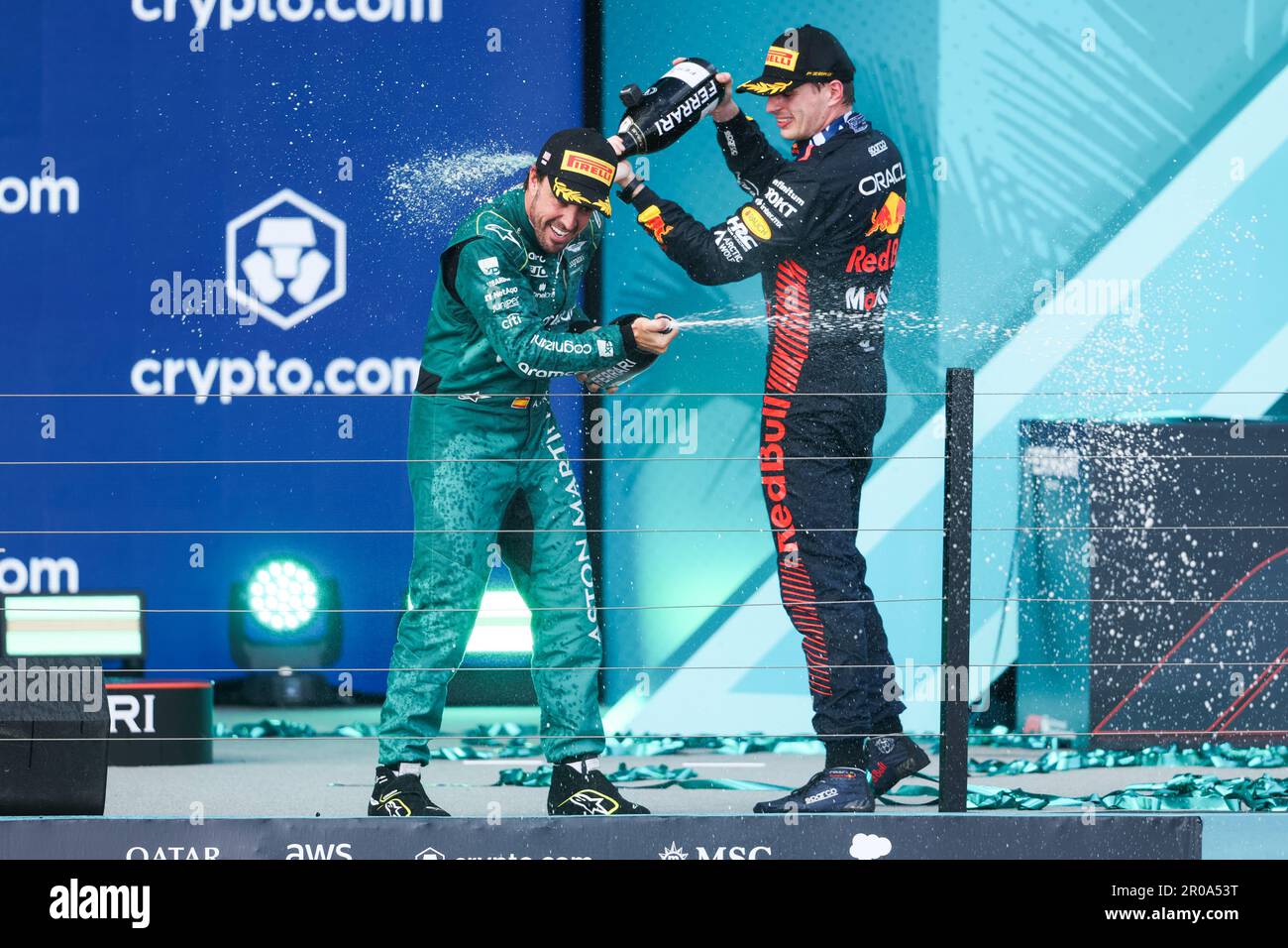 Rome, USA. 07th May, 2023. May 7, 2023, Rome, USA: podium ALONSO ...