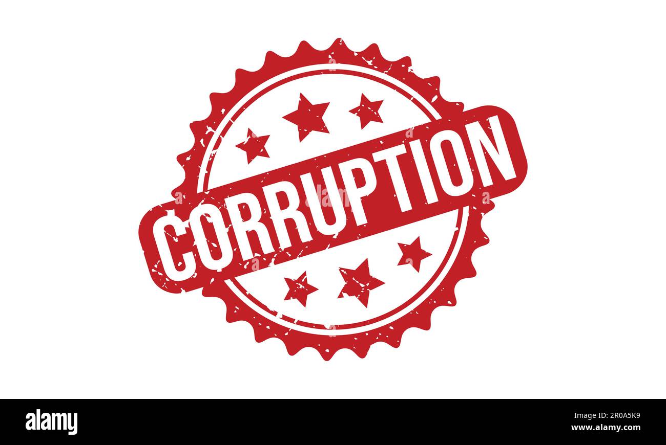 Corruption Rubber Stamp. Corruption Rubber Grunge Stamp Seal Vector ...