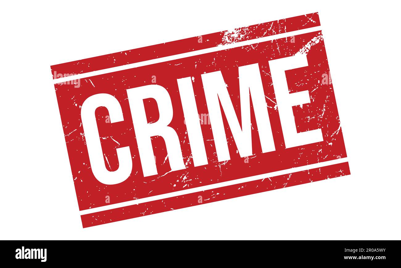 Crime Rubber Grunge Stamp Seal Vector Illustration Stock Vector Image ...