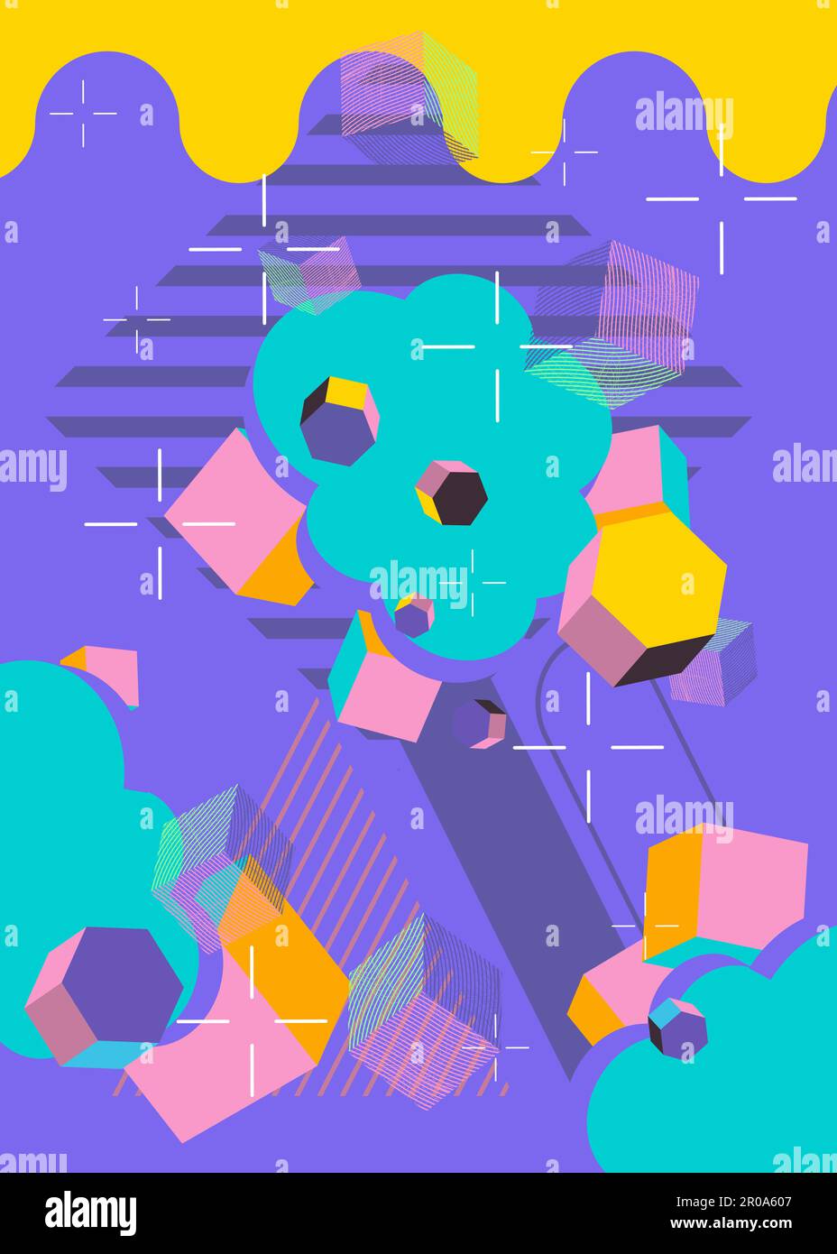 Abstract background geometrical graphic art pattern. Simple template ...