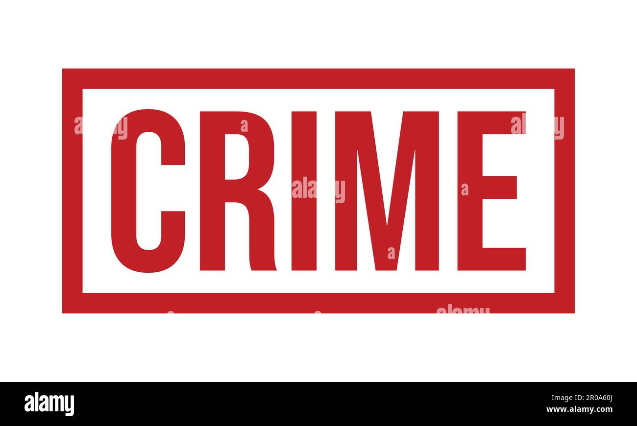 Crime Rubber Grunge Stamp Seal Vector Illustration Stock Vector Image ...
