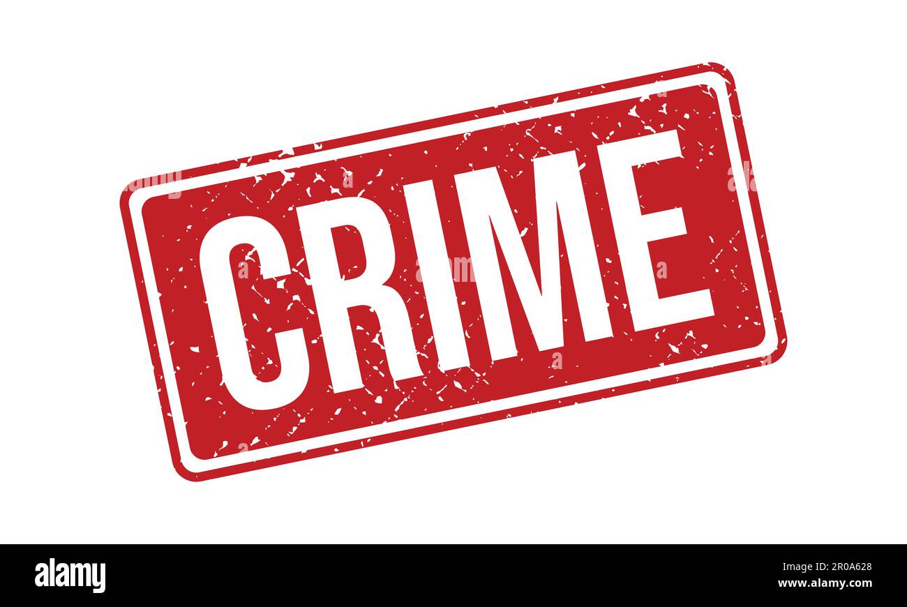 Crime Rubber Grunge Stamp Seal Vector Illustration Stock Vector Image ...