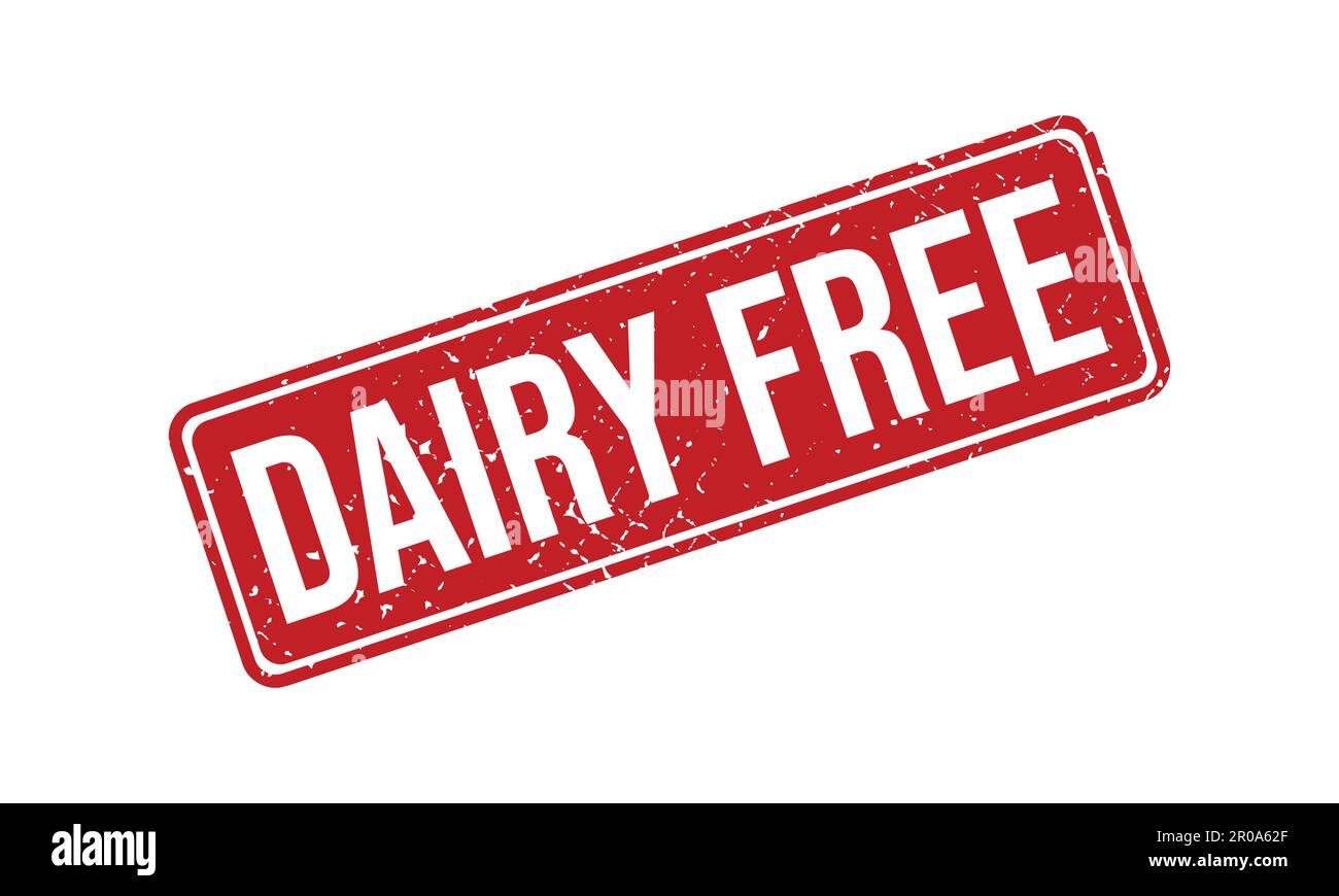 Dairy Free Rubber Grunge Stamp Seal Vector Illustration Stock Vector ...