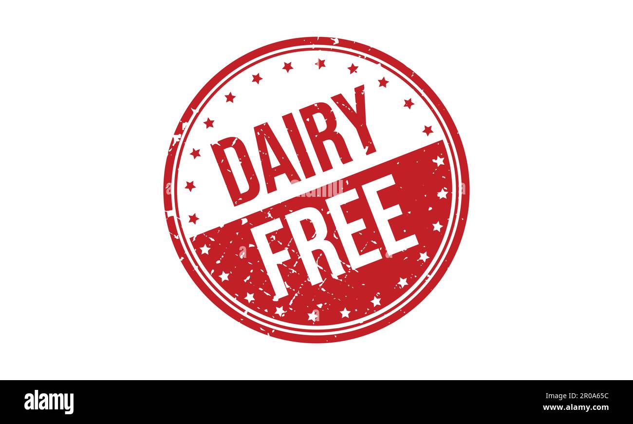 Dairy Free Rubber Grunge Stamp Seal Vector Illustration Stock Vector ...