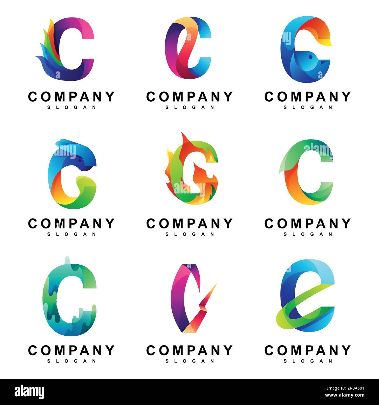 C icon set Stock Vector Images - Alamy