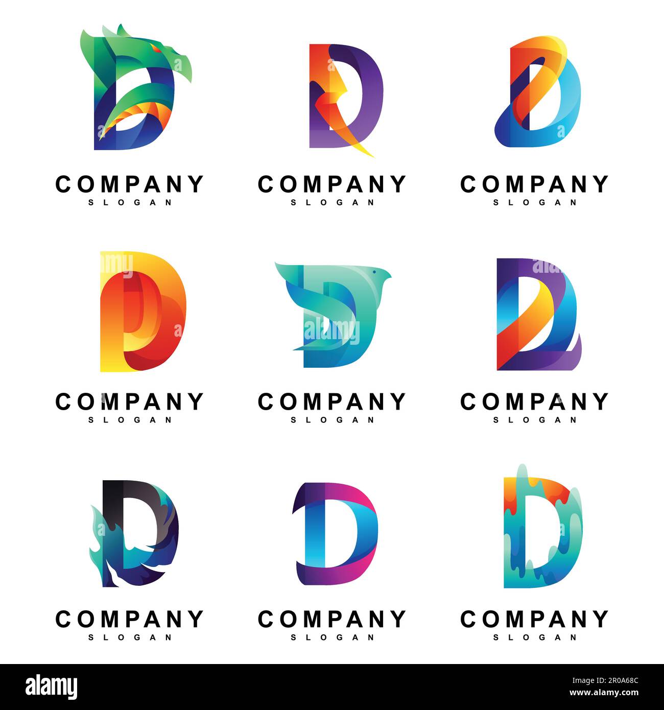 Cartoon letter d hi-res stock photography and images - Alamy