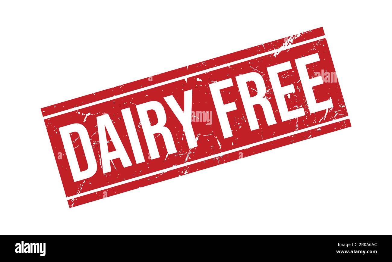 Dairy Free Rubber Grunge Stamp Seal Vector Illustration Stock Vector ...