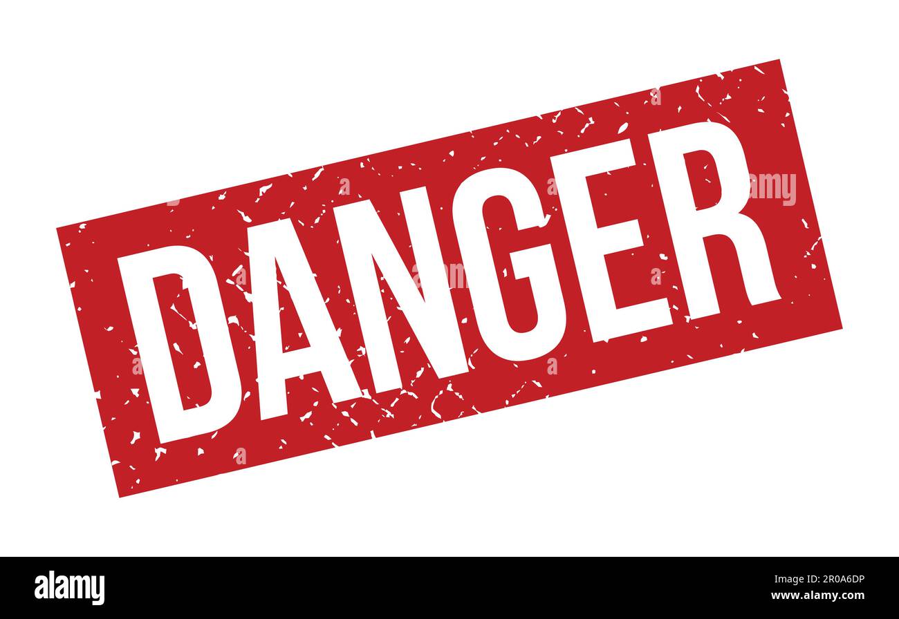Danger Rubber Stamp. Red Danger Rubber Grunge Stamp Seal Vector ...