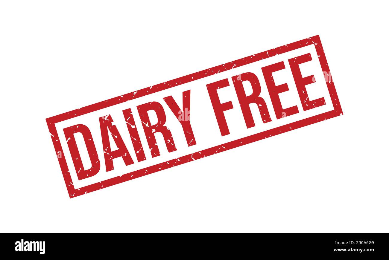 Dairy Free Rubber Grunge Stamp Seal Vector Illustration Stock Vector ...