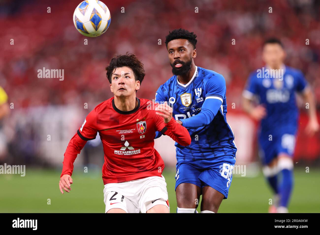 Saitama, Japan. 6th May, 2023. (L-R) Tomoaki Okubo (Reds), Hamad Alyami ...