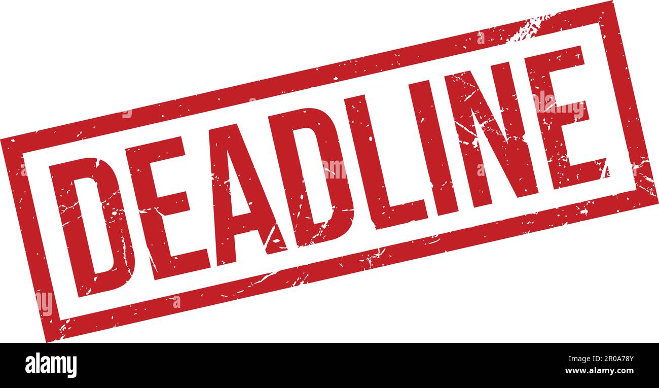 Deadline stamp Stock Vector Images - Alamy