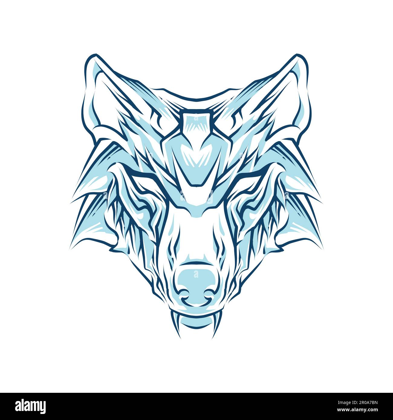 Wolf vector vector vectors hi-res stock photography and images - Alamy