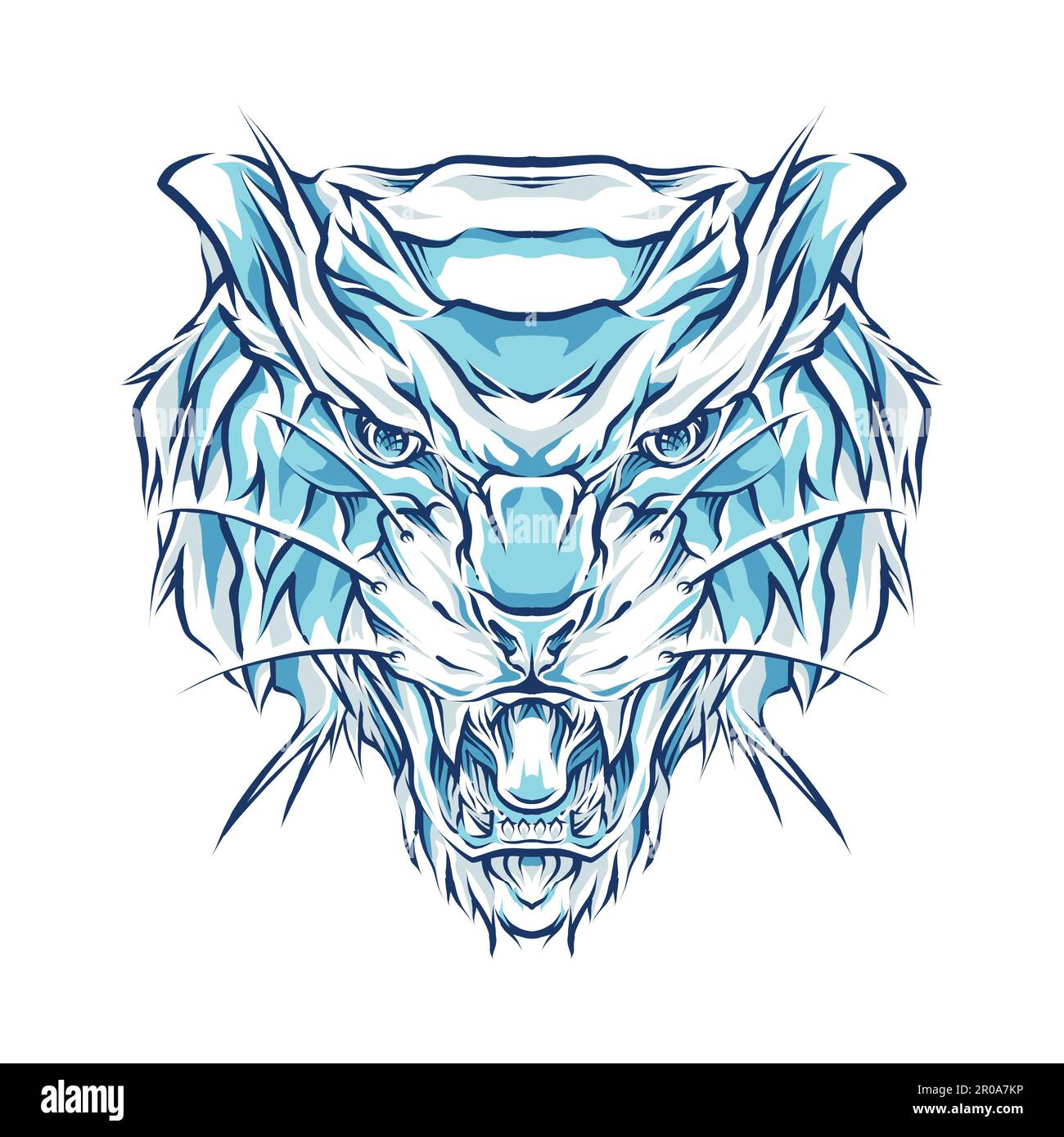 Tiger logo template vector Cut Out Stock Images & Pictures - Alamy
