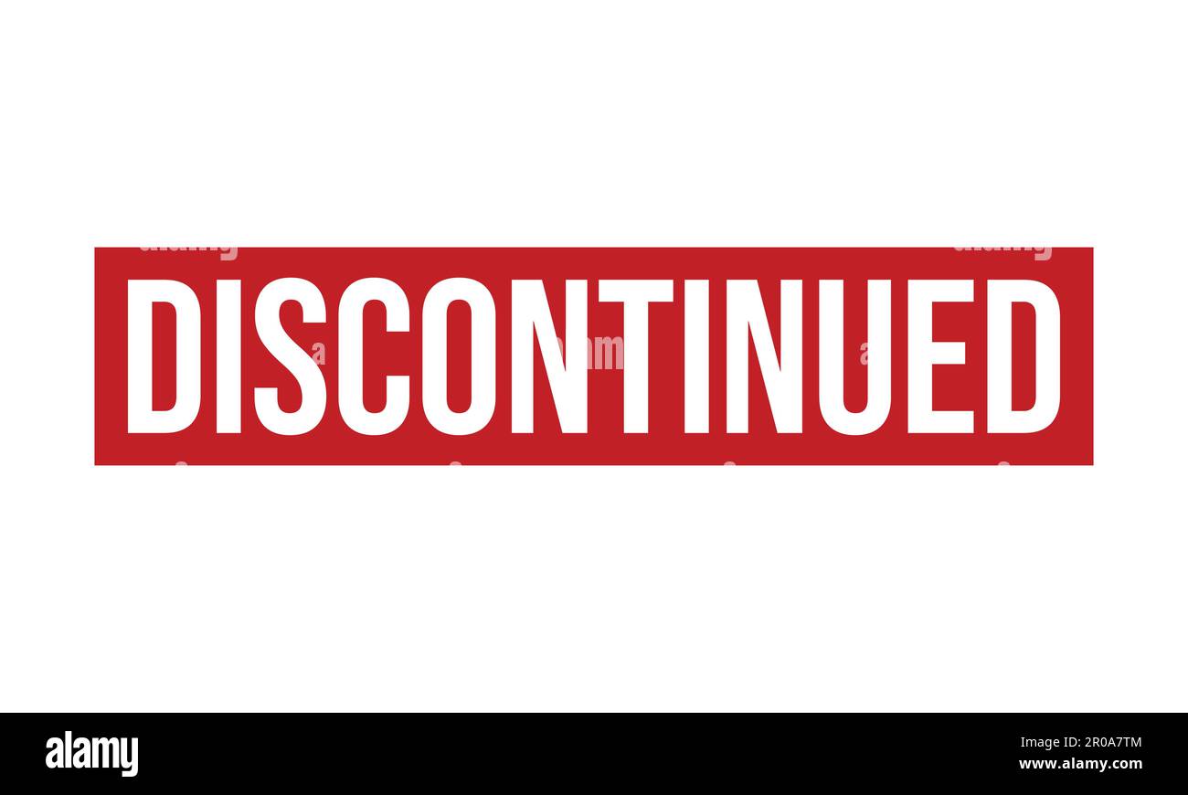 Discontinued Rubber Stamp. Discontinued Grunge Stamp Seal Vector ...