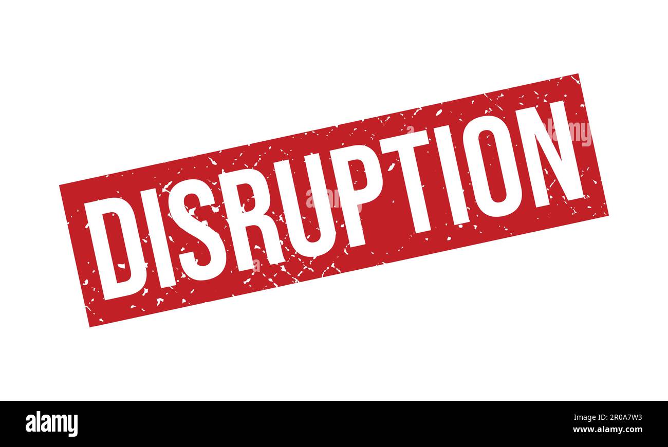 Disruption Rubber Stamp. Disruption Grunge Stamp Seal Vector ...