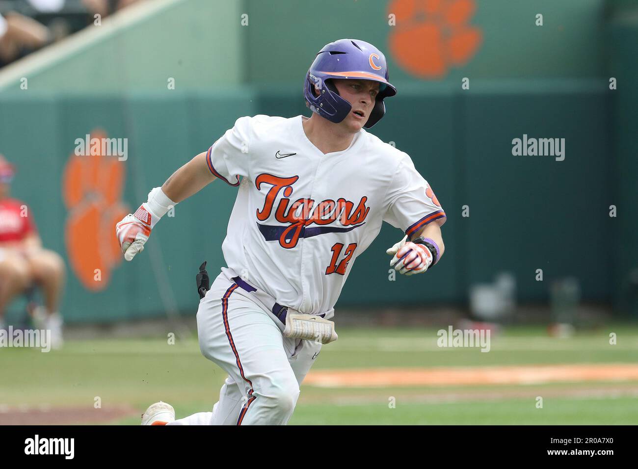 CLEMSON, SC - MAY 07: Clemson Tigers catcher Cooper Ingle (12) runs ...