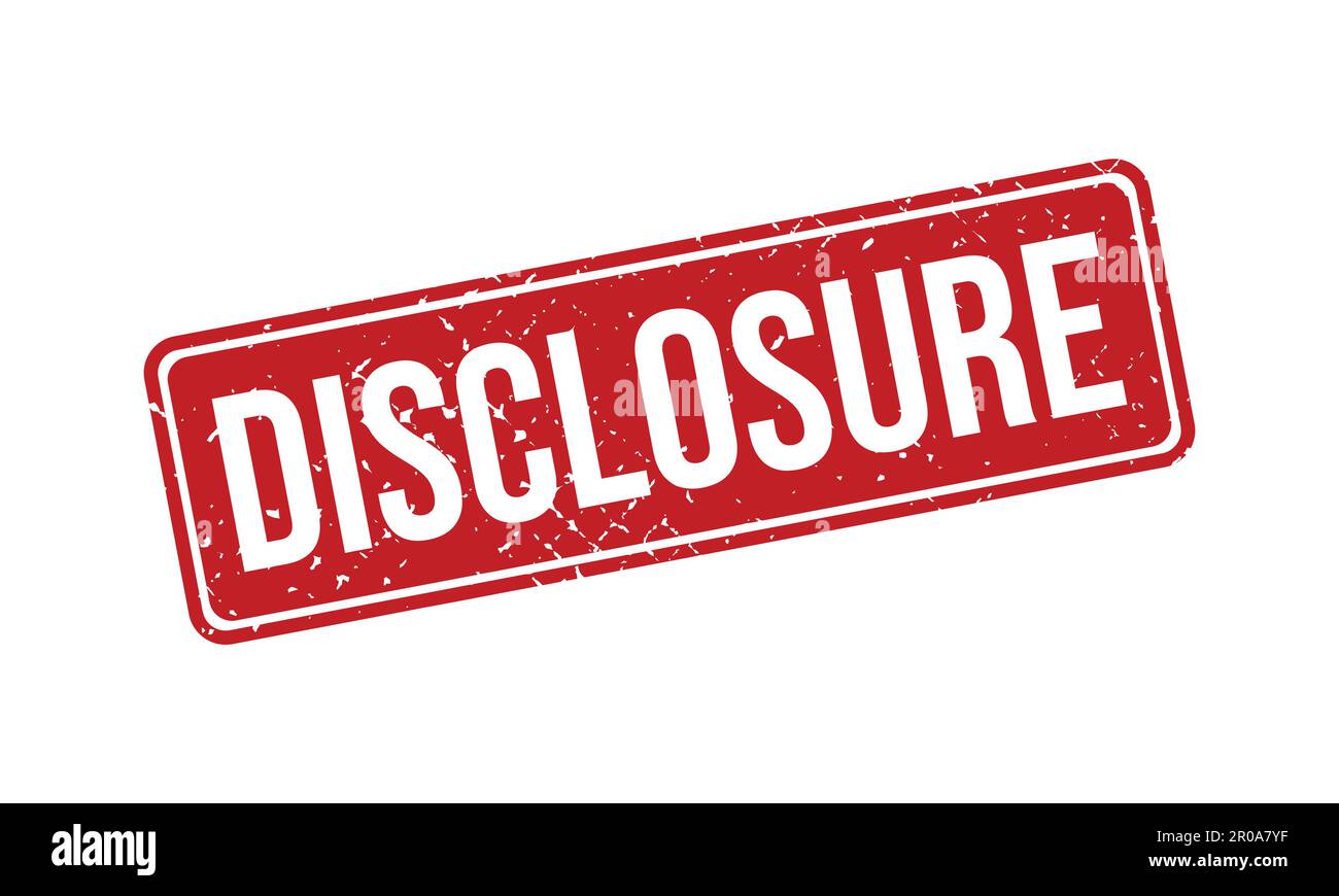 Disclosure Rubber Stamp. Disclosure Grunge Stamp Seal Vector ...