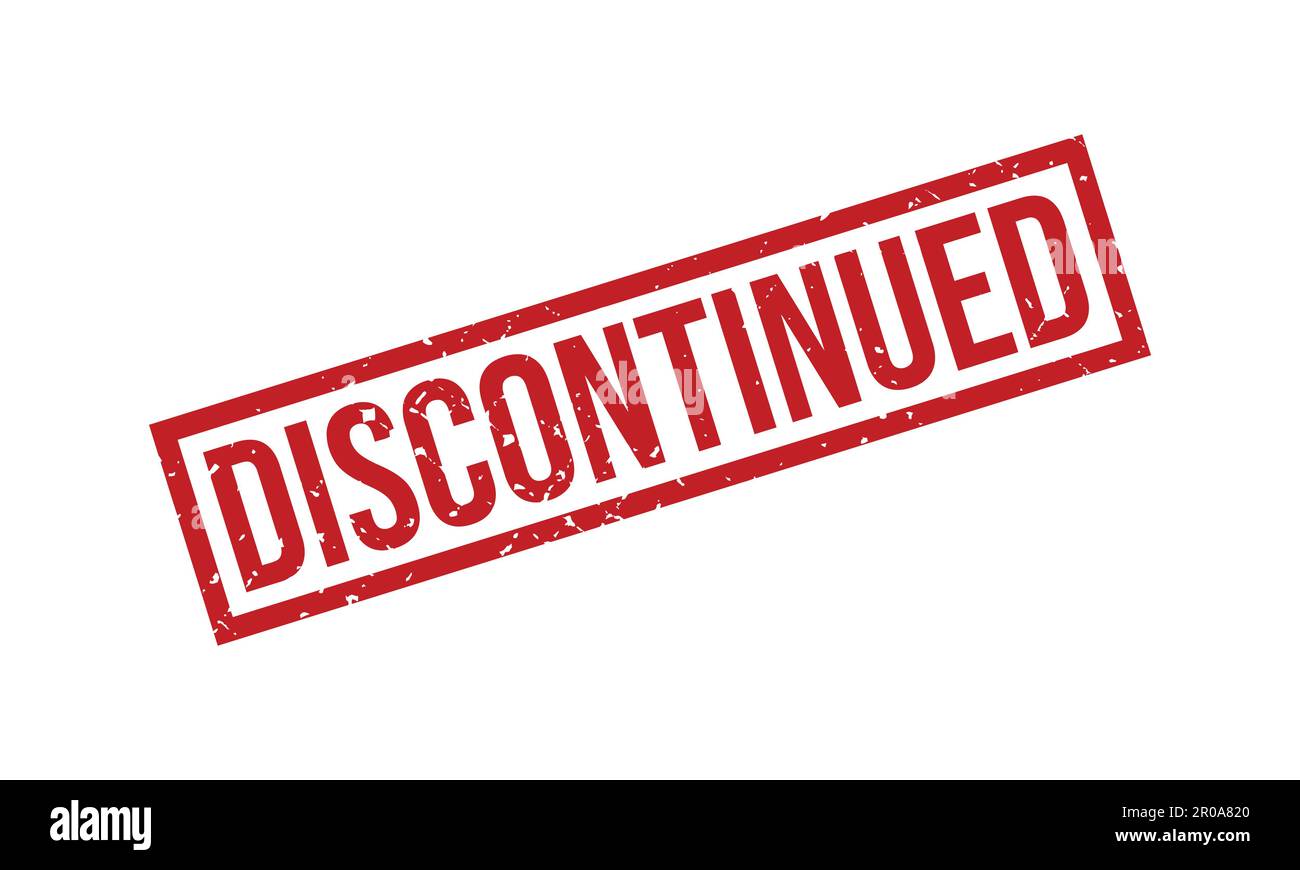 Discontinued Rubber Stamp. Discontinued Grunge Stamp Seal Vector ...