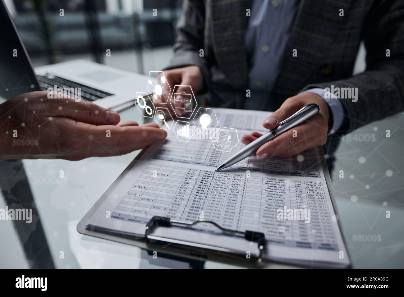 completing a business company personal information checklist form Stock ...