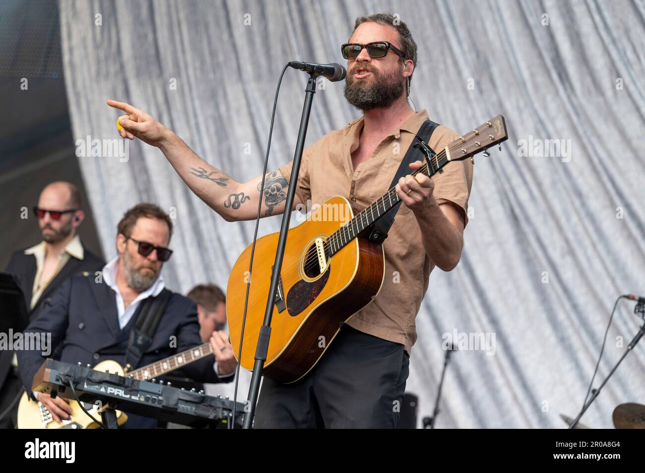 Father John Misty performs at the Shaky Knees Music Festival on Sunday ...