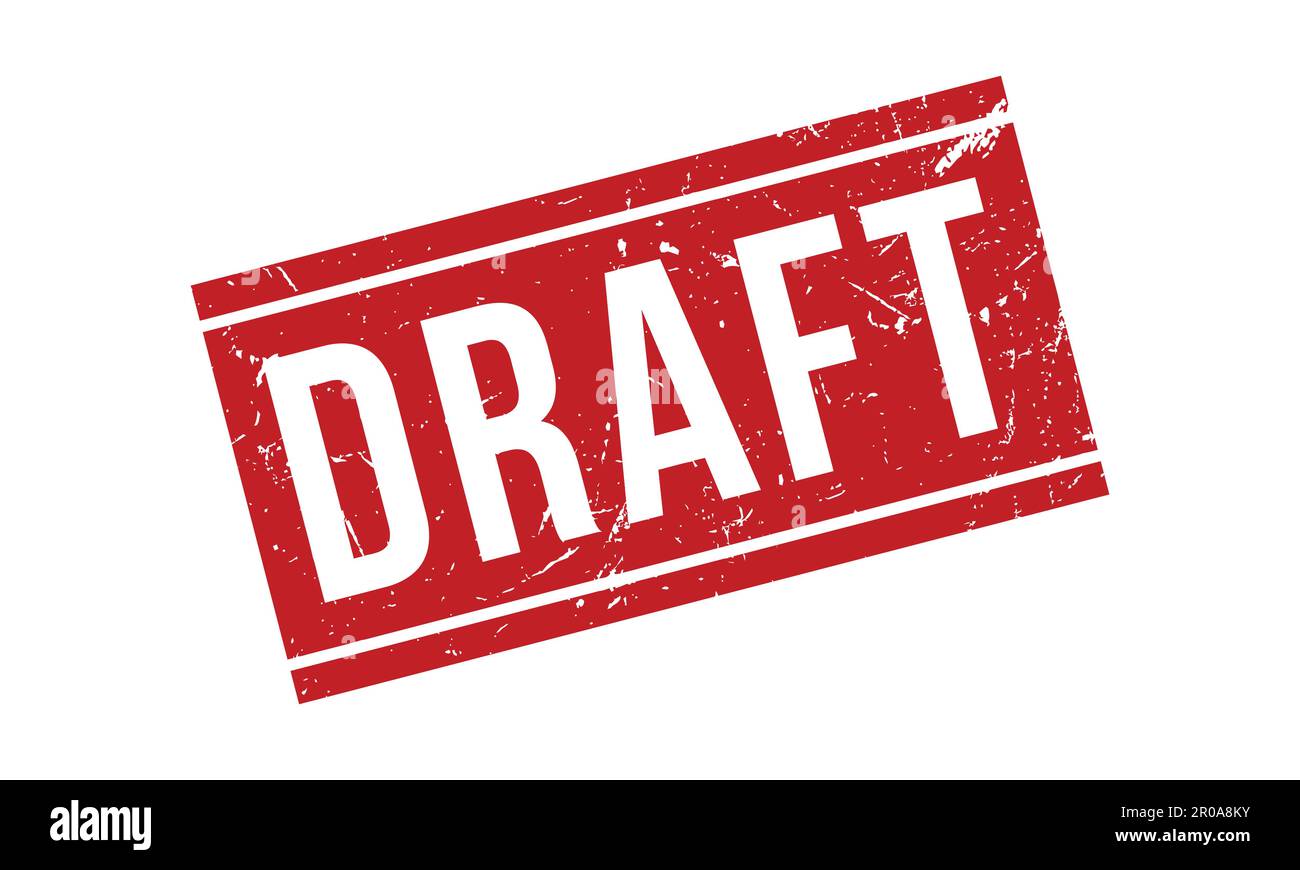 Draft stamp Stock Vector Images - Alamy