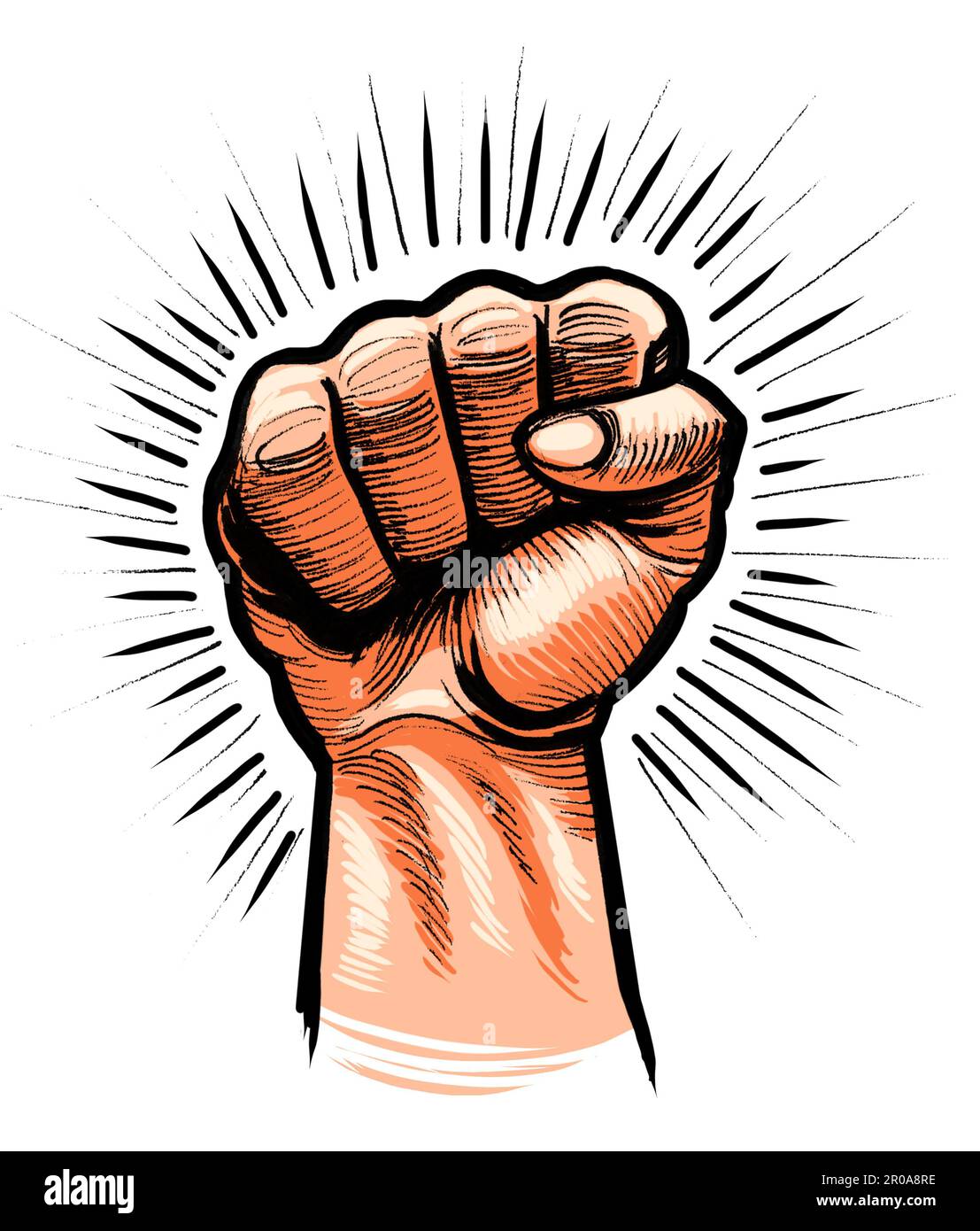 Hand drawn protest sign Cut Out Stock Images & Pictures - Alamy