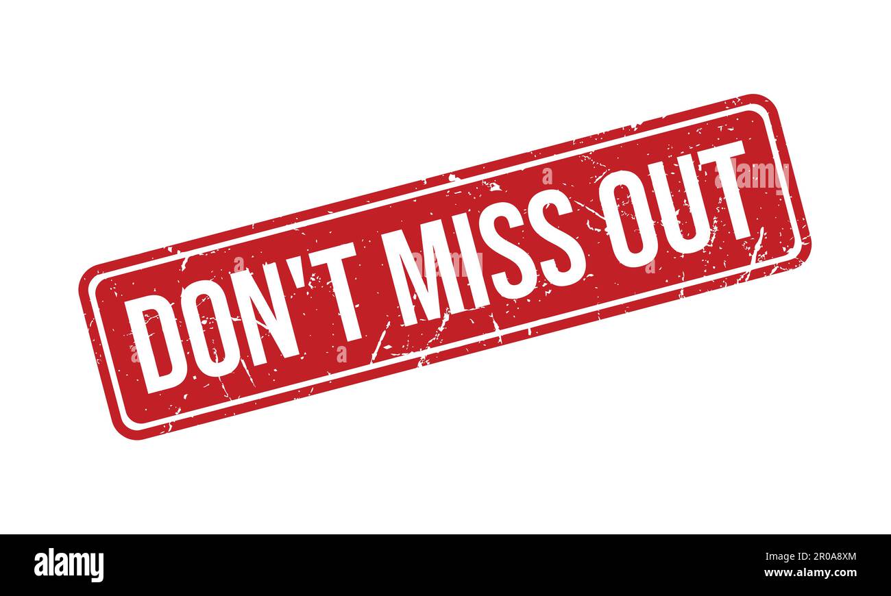 Miss out stamp Stock Vector Images - Alamy