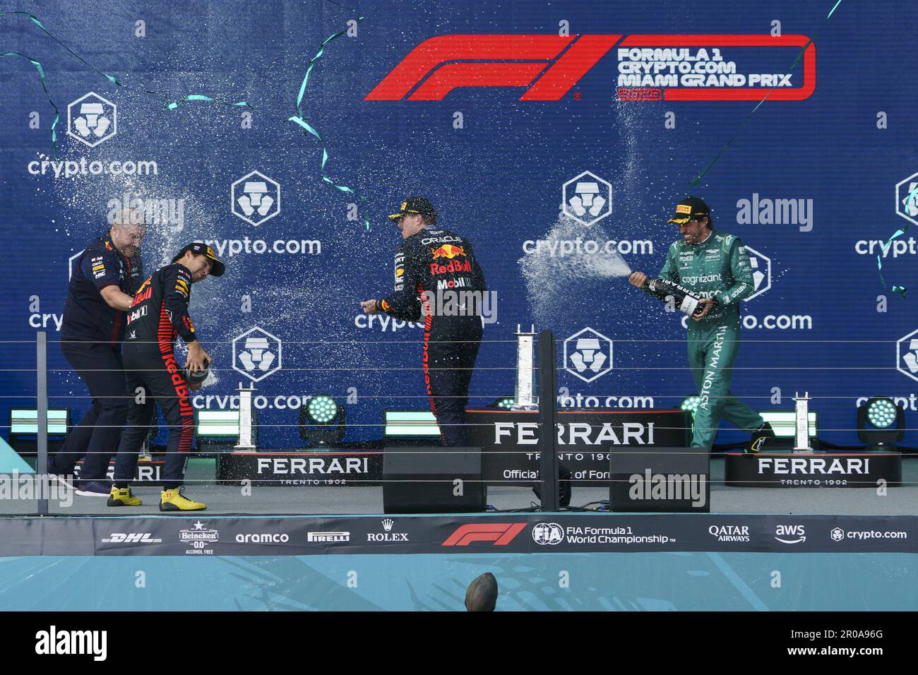 Miami Gardens, USA. 07th May, 2023. Mexican Formula One driver Sergio ...