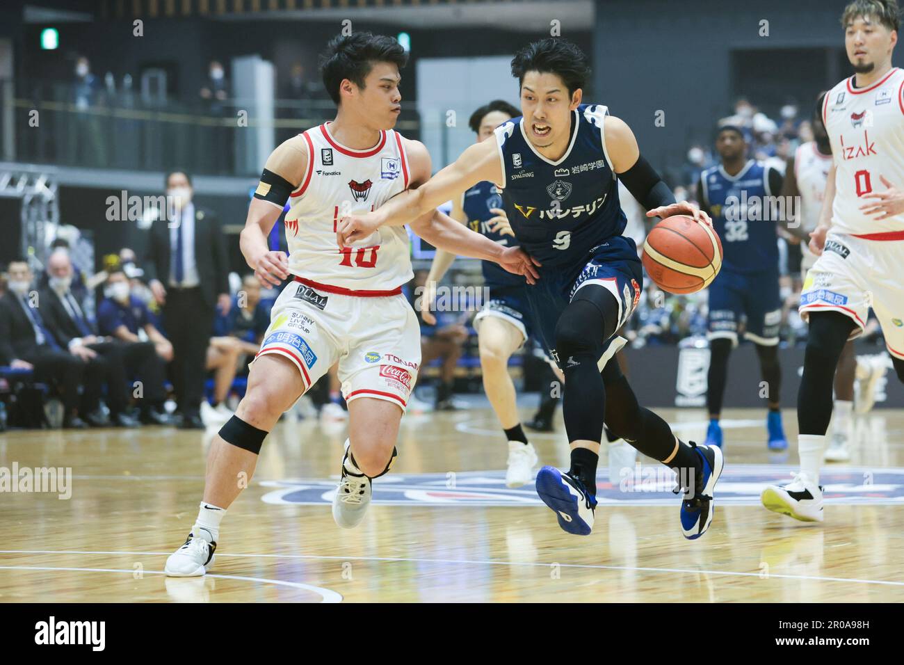 Kanagawa, Japan. 7th May, 2023. (L-R) Shuto Kishinaga (Grouses), Masaaki Morikawa (B-Corsairs ...