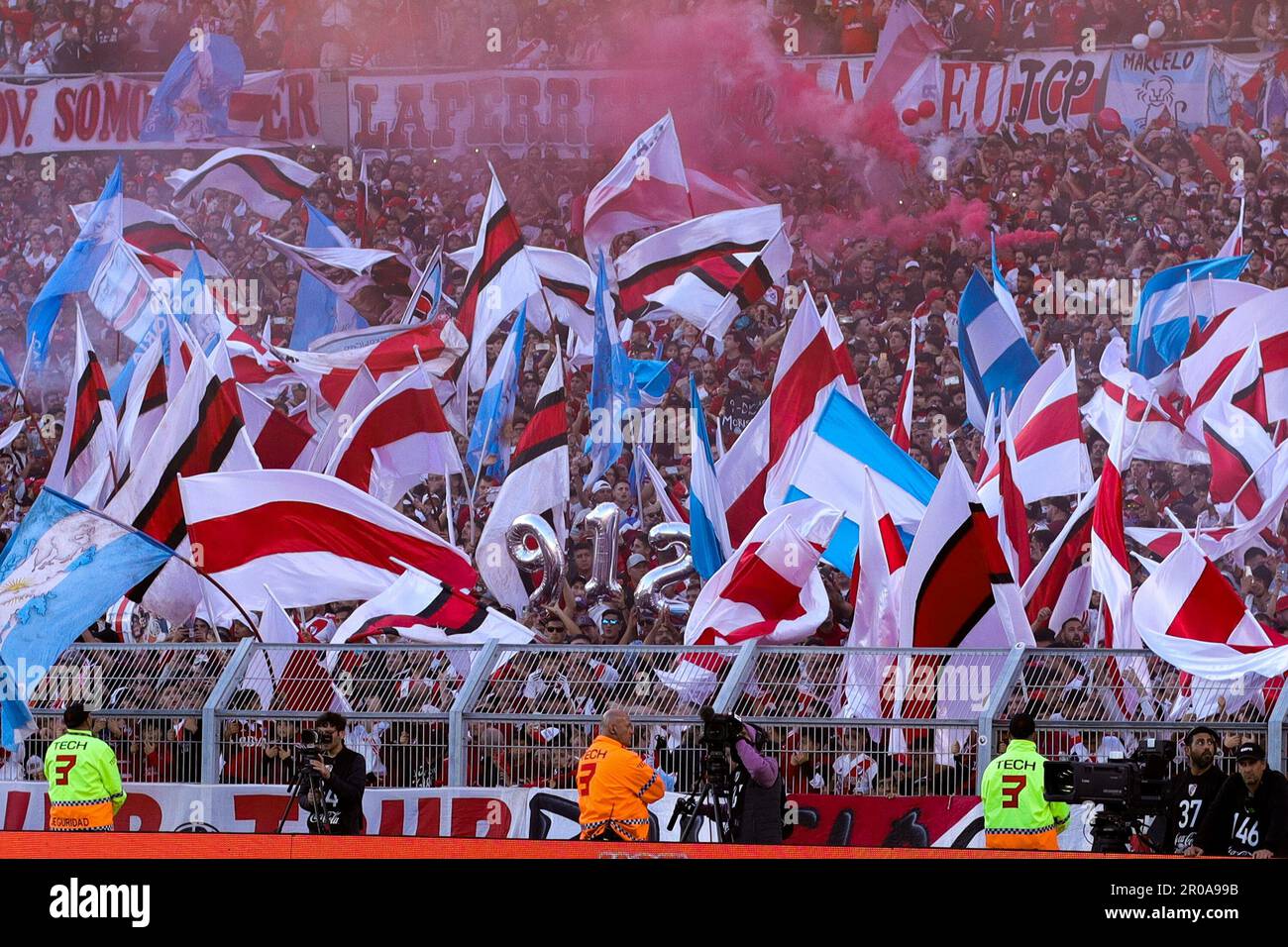 Buenos Aires, Argentina, 7th May 2023, Crowd of River Plate during a ...