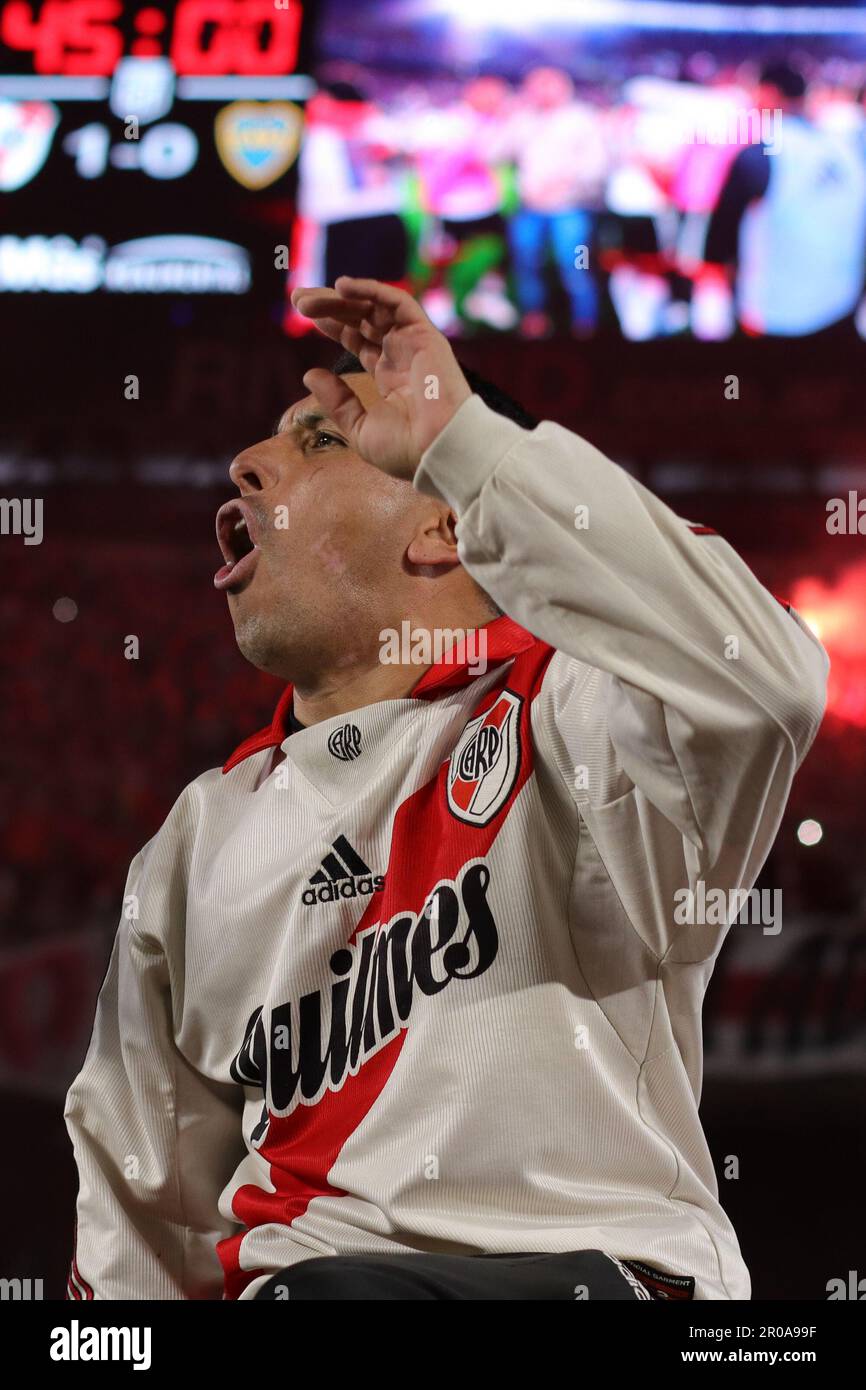Buenos Aires, Argentina, 7th May 2023, Crowd of River Plate during a ...