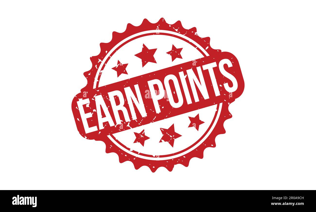 Earn Points Rubber Stamp. Red Best Service Rubber Grunge Stamp Seal ...